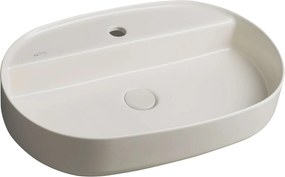Sapho Isvea - Umyvadlo na desku 60x40 cm, otvor pro baterii, ivory 10NF65060-2K
