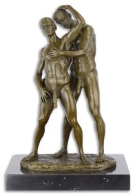 Erotické bronzové soška - Gayové muži homosexuál 2