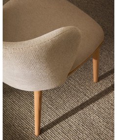 Béžové čalouněné jídelní křeslo Ciselia – Kave Home