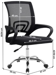 Kondela Kancelářská židle DEX 4 NEW černá