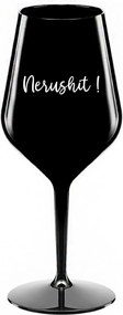 NERUSHIT! - černá nerozbitná sklenice na víno 470 ml