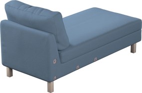 Potah na šezlong IKEA Karlstad samostatný, krátký barva modrá látka pletený vzor