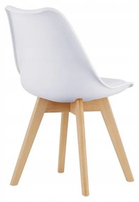 SUPPLIES BJORN Skandinávská Jídelní židle - bíla barva