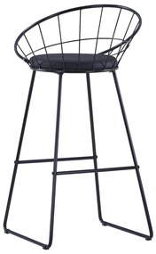 vidaXL Barové židle 2 ks černé umělá kůže