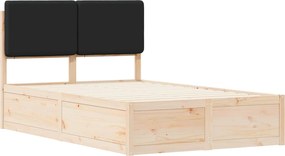 Rám postele s čalouněným čelem s čelo Černá 120 x 200 cm 3405529