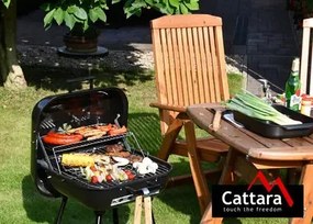 Cattara Gril na dřevěné uhlí obdélníkový TRAPANI 46cm
