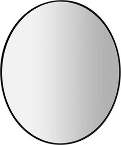 Sapho - Zrcadlo s LED osvětlením, průměr 80 cm, matná černá 31255CI