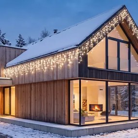 Solight LED vánoční závěs - rampouchy / 400 LED / 20m / přívod 3m / 8