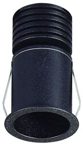 Mantra 7081 Guincho, černá zápustná bodovka 3W LED 2700K, prům. 4,1cm, IP54