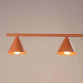 Sollux Lighting Lustr NOX 4L okrově červený