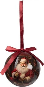 Sada 14 vánočních ozdob v krabičce s motivem Santy – Ø 8 cm