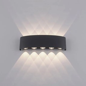 PN 9489-13 CARLO LED nástěnná lampa, 10 bodovek, antracit, venkovní a vnitřní, dekorativní 3000K - PAUL NEUHAUS