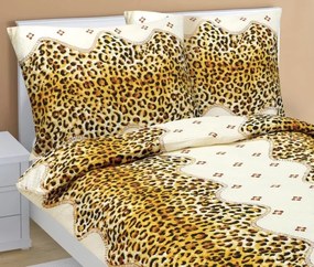 Bellatex Povlečení krepové Leopard vzor 140x200, 70x90 cm