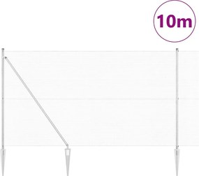 Svařované drátěné ploty s hroty 10 x 1,6 m Pozinkovaná ocel 3351942