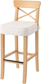 Sedák na židli IKEA Ingolf - barová barva béžová látka pletený vzor