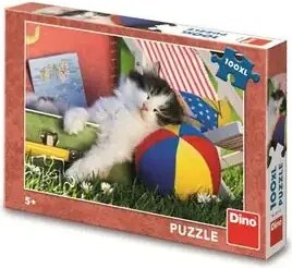 DINO KOTĚ ODPOČÍVÁ 100 XL Puzzle / 100XL dílků / od 5 let