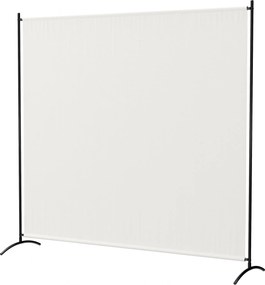 Outsunny jednopanelová přepážka pro soukromí 180 × 50 × 180 cm, voděodpudivý panel s UV30+, stabilní základna, béžová | Aosom