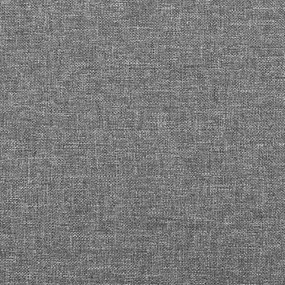 Relaxační křeslo světle šedé textil 341394