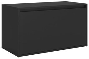 vidaXL Lavice do předsíně 80 x 40 x 45 cm černá kompozitní dřevo