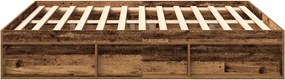 Rám postele bez matrace Staré dřevo 180x200cm Technické dřevo 3328861