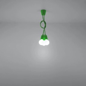 Sollux Lighting Závěsné svítidlo DIEGO 3 zelené