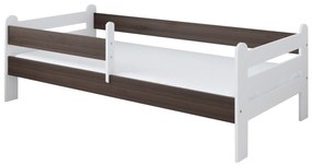 BabyBeds Dětská postel RYSIO Velikost postele: 180x80 cm, Barevné provedení: Ořech, Úložný prostor: Ne, bez úložného prostoru Bílá