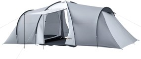 Outsunny Rodinný Stan pro 4-6 Osob Lehce Přenosný kempingový stan s 2 Okny a Vodotěsnou UV-odolnou Taškou na Přenášení pro Turistiku 590x245x193 cm Tm