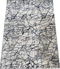 BE Koberec Pera 3305 BLUE - modrý béžový obdélníkový Rozměr: 60x100 cm