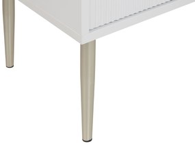 Noční stolek se 2 zásuvkami bílý SOHO Beliani