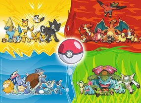 RAVENSBURGER Puzzle XXL Pokémoni 49x36cm skládačka 150 dílků 2410035