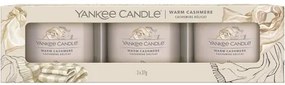 Yankee Candle Sada Votivní svíčky ve skle Warm Cashmere, 3 x 37 g