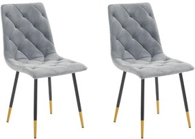 Danish style Jídelní židle Lilith (SET 2 ks), šedá