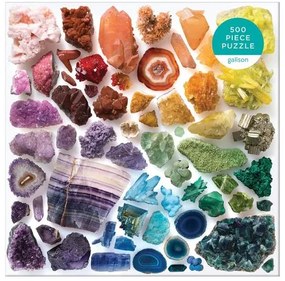 Galison Puzzle Duhové krystaly 500 dílků