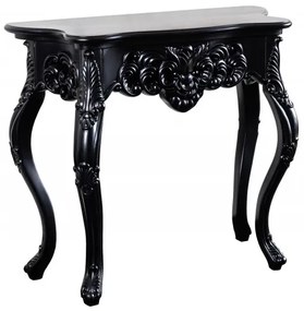 Noble Home Černý konzolový stolek Venice 85 cm