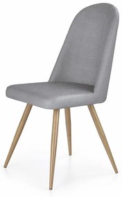 Jídelní židle Leny šedá/dub medový