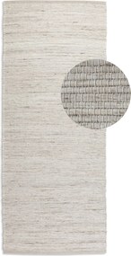 Hanse Home, Běhoun Handloom 105960 Dhaka Ivory White, 80x200, bílá, chodba / předsíň