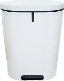Denox Oval bílá / Odpadkový koš / Pedálový / 25 l / plast