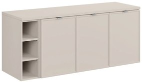 Závěsná skříňka Bella Cashmere s deskou 140 cm kašmírová