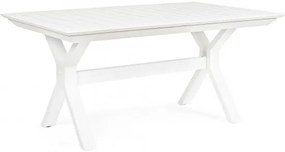 BIZZOTTO Rozkládací zahradní stůl KENYON 180x100cm bílý 0663235