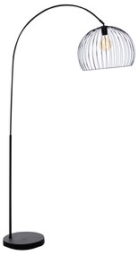 Moderní stojací lampa černá - Koopa