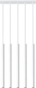 Lustr SOLLUX Pastelo 5 G9 5x12W bez zdroje SL.0468 bílá