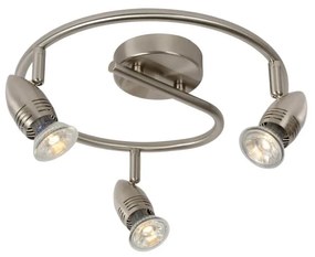Lucide 13955/14/12 - LED bodové svítidlo CARO-LED 3xGU10/5W/230V chrom