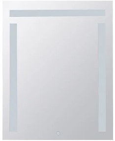 Bemeta Design Zrcadlo s LED osvětlením bočním a horním, 600 x 800 mm, dotykový senzor -
