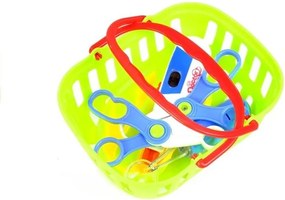 LEAN Toys Dětský lékařský vozík s příslušenstvím 22 prvků
