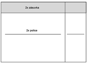 Mediolan - komoda M7 - natural hikora