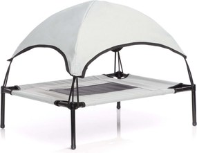 Lehátko pro psa fudajo – 91 × 76 × 16 cm, 35 kg, šedá (61145)