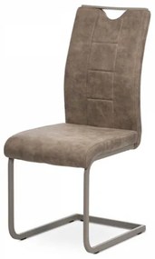 Jídelní židle lanýžová vintage kůže, DCL-412 LAN3