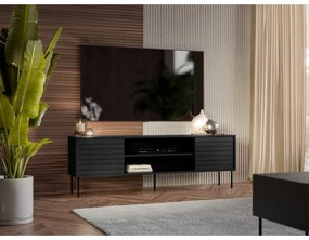 TV Stolek/skříňka Heprano 180 EF, Barva: černá