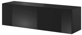TV stolek/skříňka Viktor 03 (černá + černý lesk). 1048391