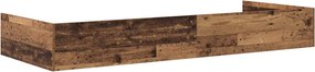 Rám postele s čelo Staré dřevo 80 x 200 cm Kompozitní dřevo 3335243